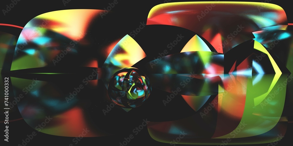 Environment map. HDRI map. Equirectangular projection. Spherical ...