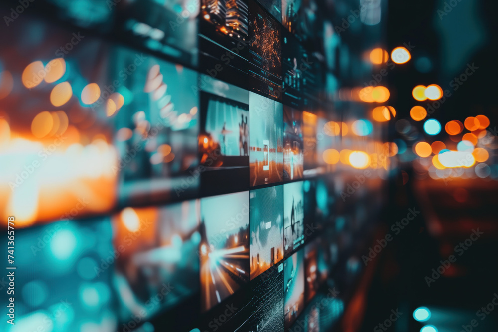 A slide background for showcasing digital and creative content ...