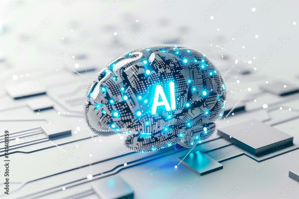 AI Brain Chip inferior parietal lobule. Artificial Intelligence brain ... AI Brain Chip inferior parietal lobule. Artificial Intelligence brain ...