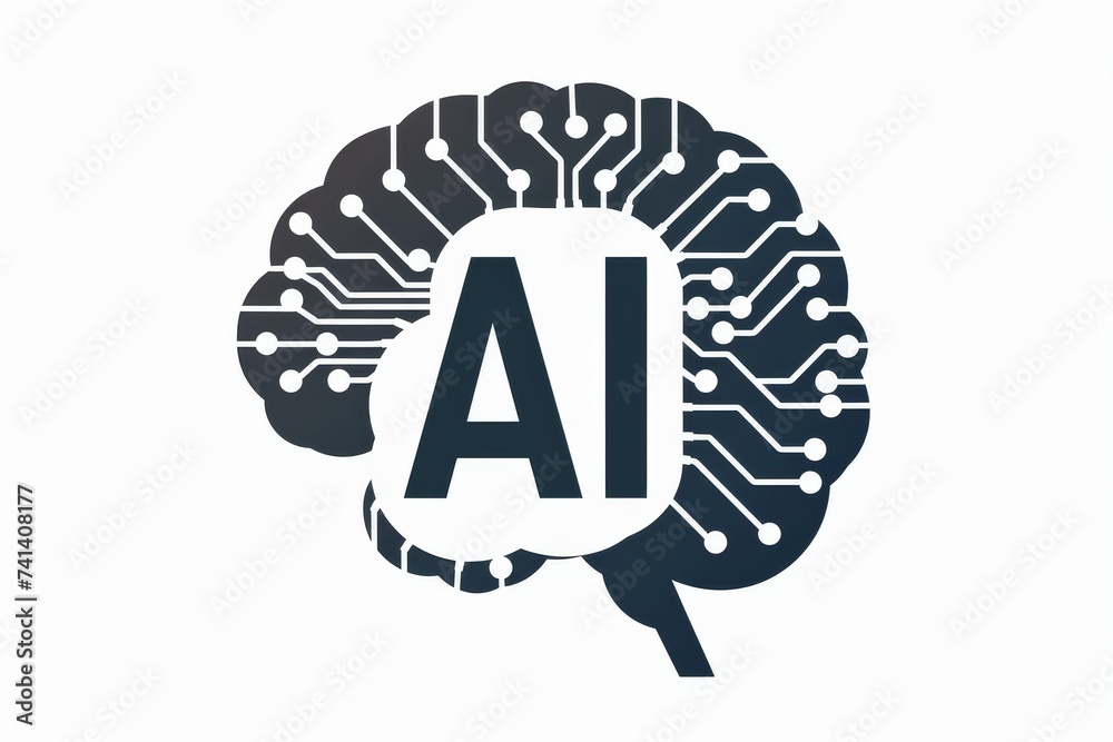 AI Brain Chip gan. Artificial Intelligence white laser mind ai governance axon. Semiconductor ...