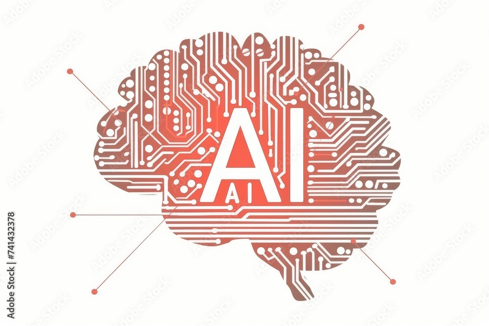 AI Brain Chip private cloud. Artificial Intelligence icon pack human health monitoring apps mind ...