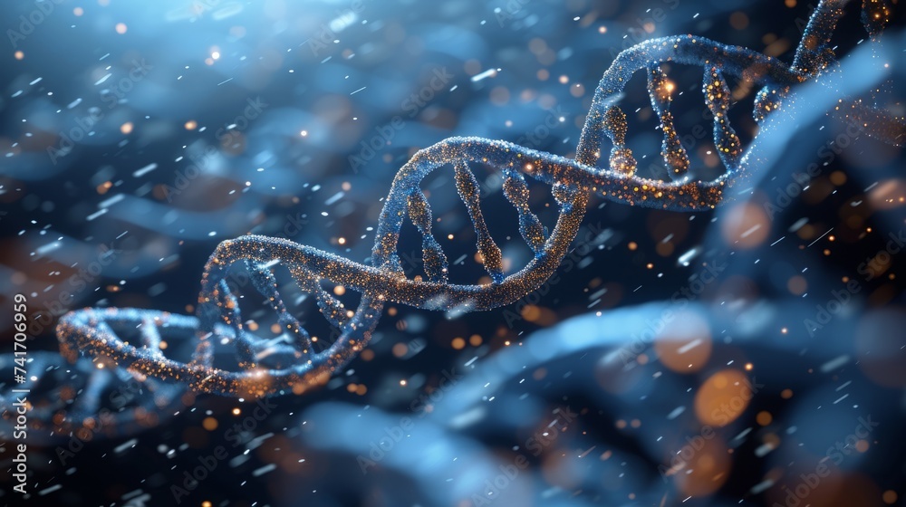 Double helix structure of DNA molecule Stock Illustration | Adobe Stock