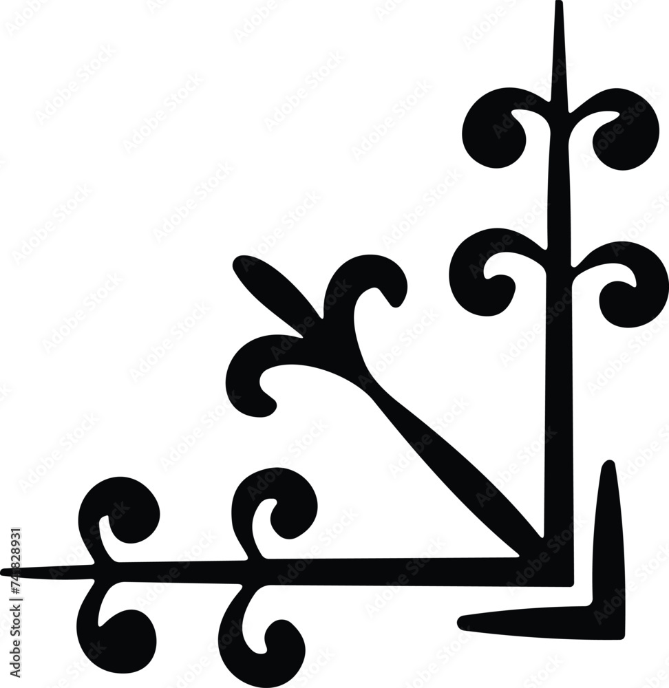 Corner border vector icon. frame illustration sign. Vintage frame and ...