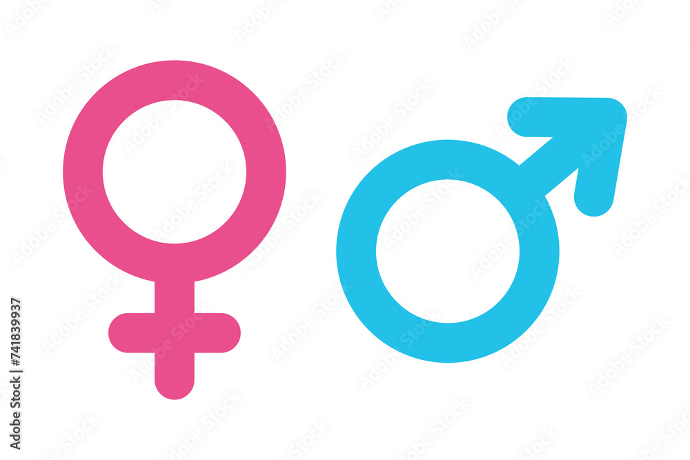 Gender male and female sexual sign icon. Male and female, man and woman ...
