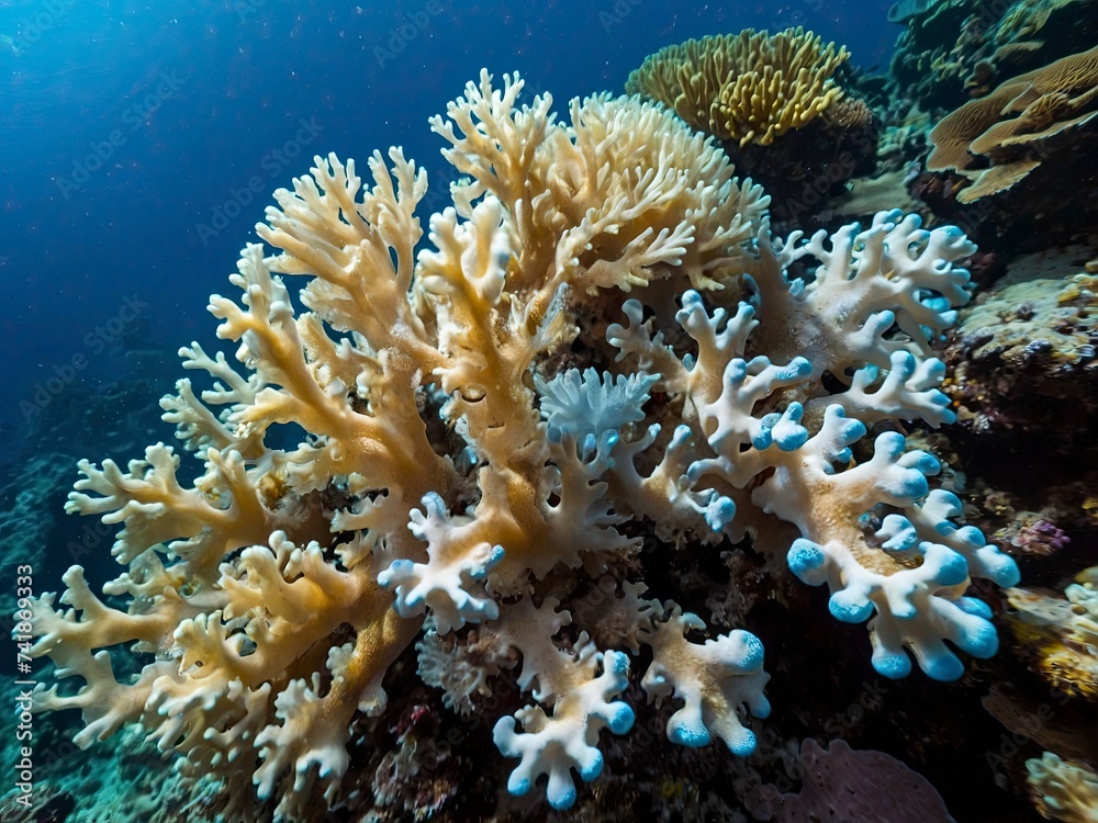 Coral bleaching linked to elevated sea temps: Loss of symbiotic ...