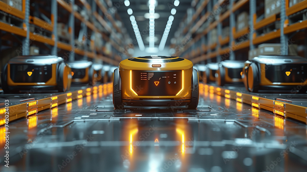 Autonomous robot delivery in warehouses with 5g wireless connection ...