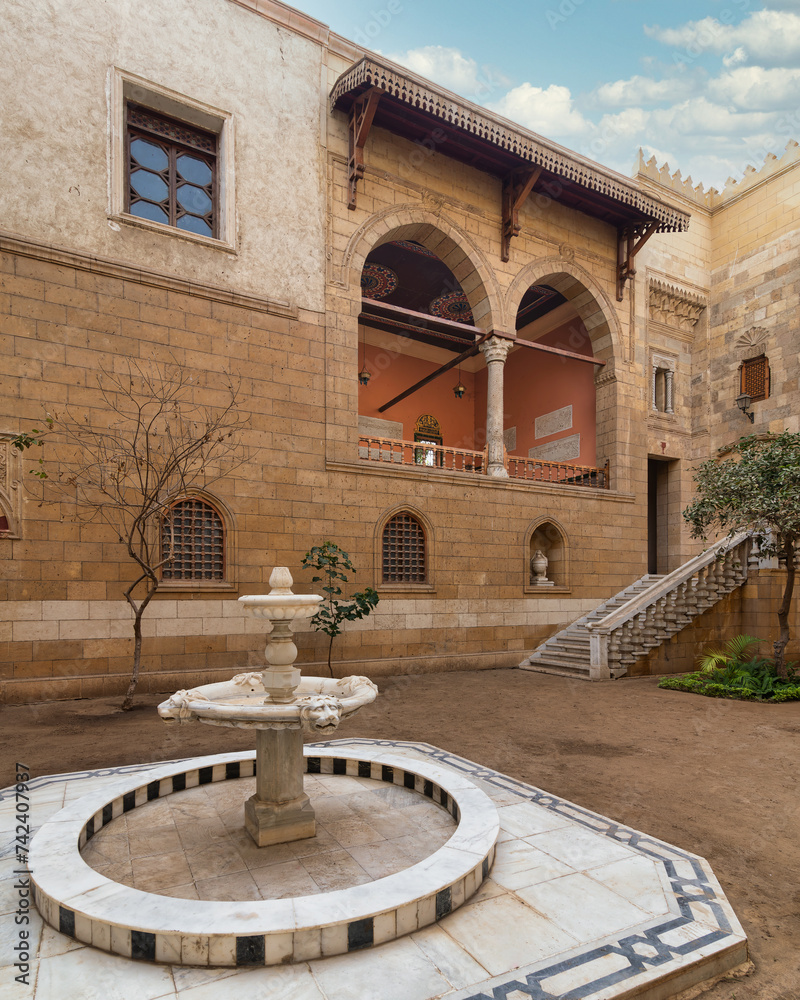 Serene courtyard showcases the timeless beauty of Mamluk architecture ...