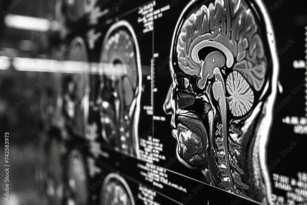 Illustration Stock AI Brain Chip insight. Artificial Intelligence ...