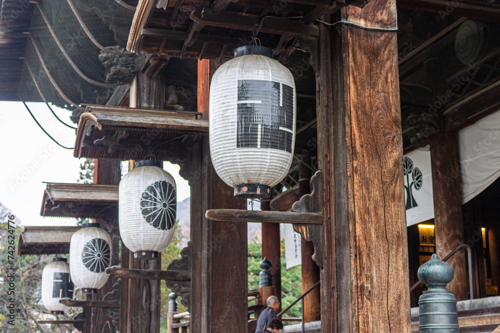 Nagano, Japan. The seals of the swastika, the Tokugawa Shogunate, the ...