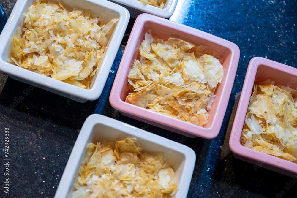 um ali is arabic sweet that made of puff pastry and nuts with milk and ...