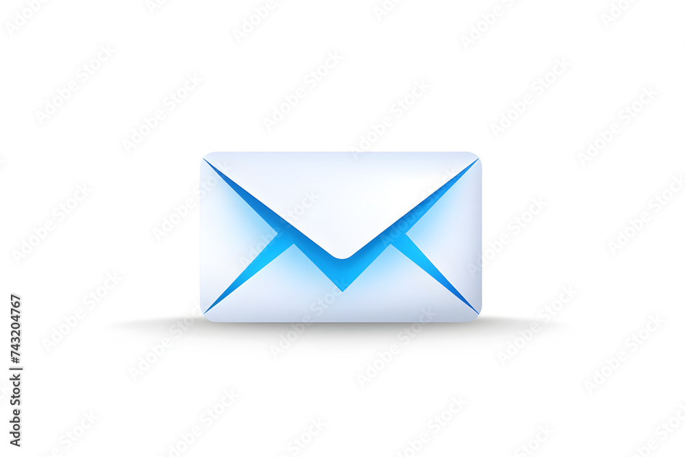 Illustrated Email Logo with white Background, email logo, llogo design ...