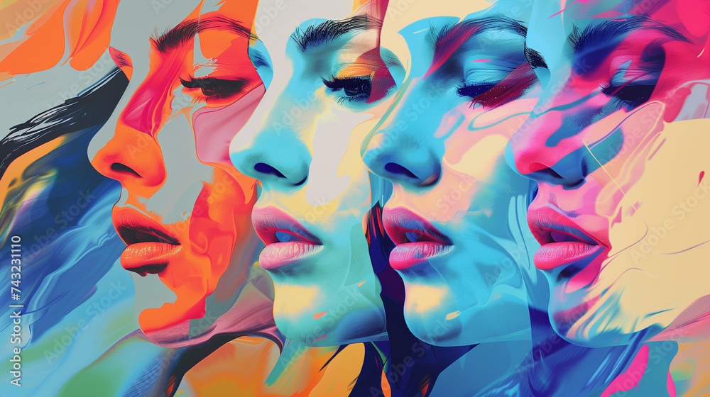 Portraits of different women. Celebrating International Womens Day With ...