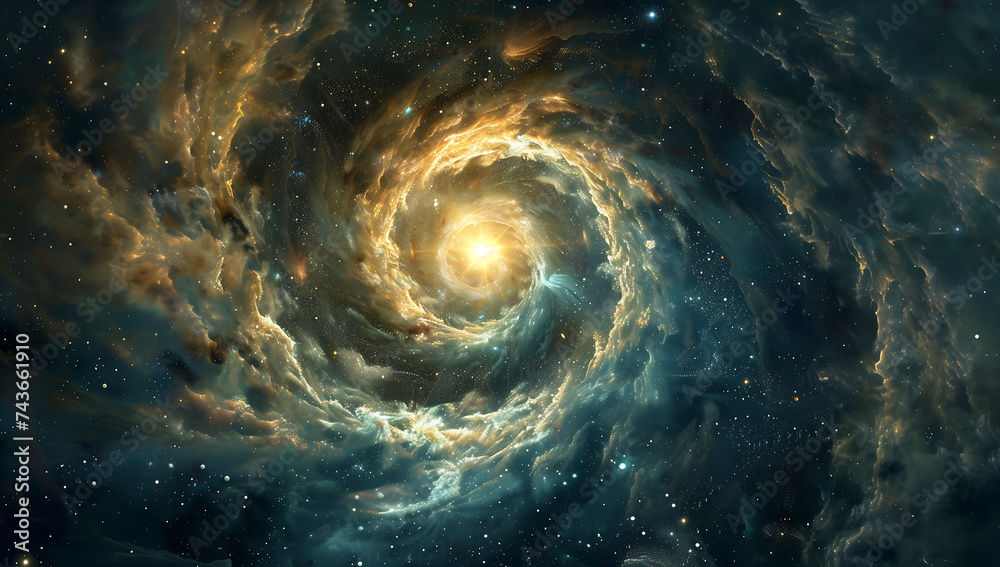 Alien planets and stars, galaxy concept map, universe, planet birth ...