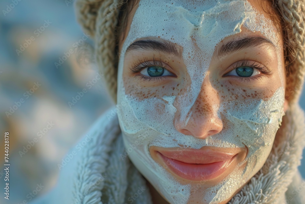 A mysterious woman with a white mask conceals her true identity as she ...