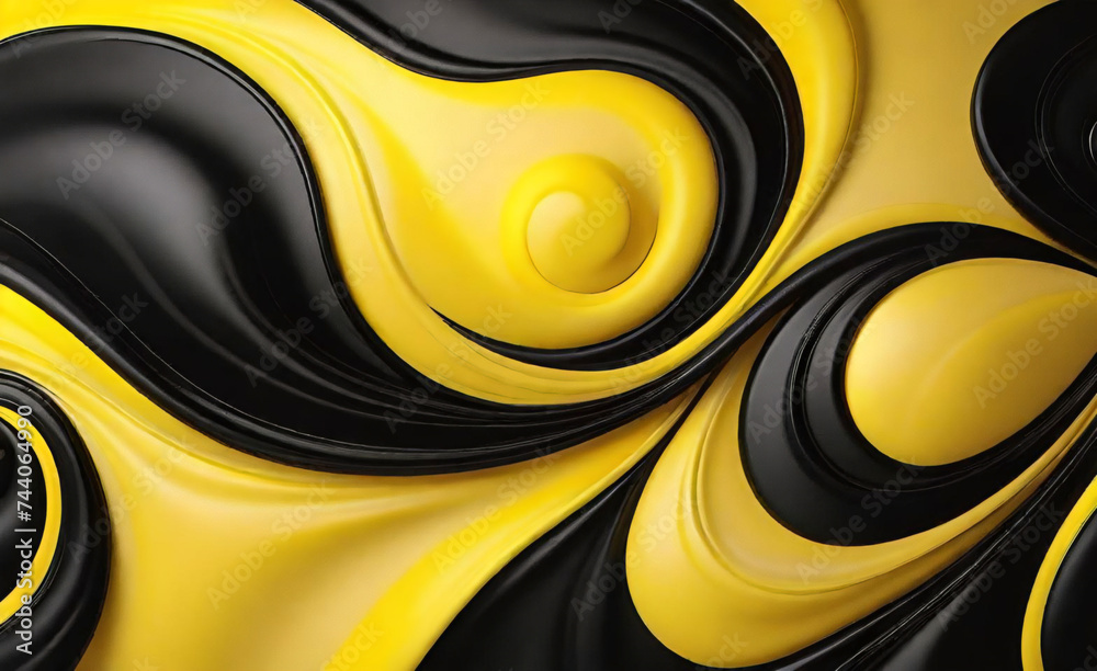 Plantilla abstracta triángulos geométricos amarillos contrastan fondo ...