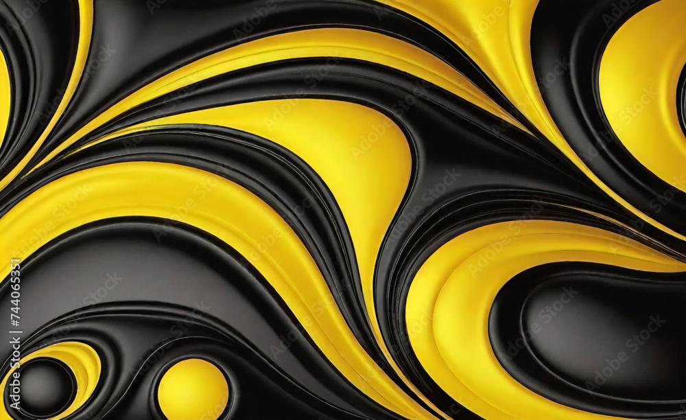 Plantilla abstracta triángulos geométricos amarillos contrastan fondo ...