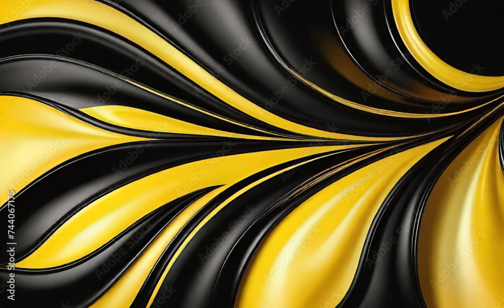 Illustration Stock Plantilla abstracta triángulos geométricos amarillos ...