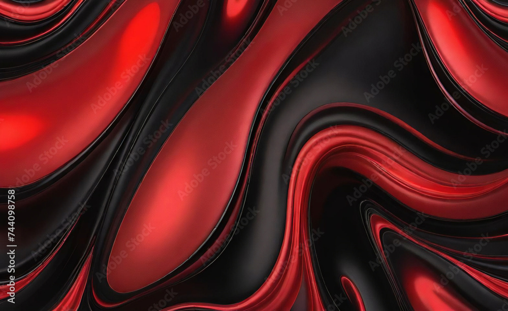 Ilustración de Stock Ilustración de metal rojo y negro abstracto con ...