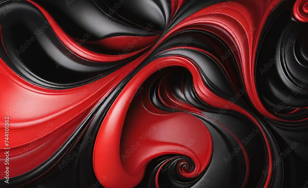 Illustration Stock Ilustración de metal rojo y negro abstracto con rayo ...