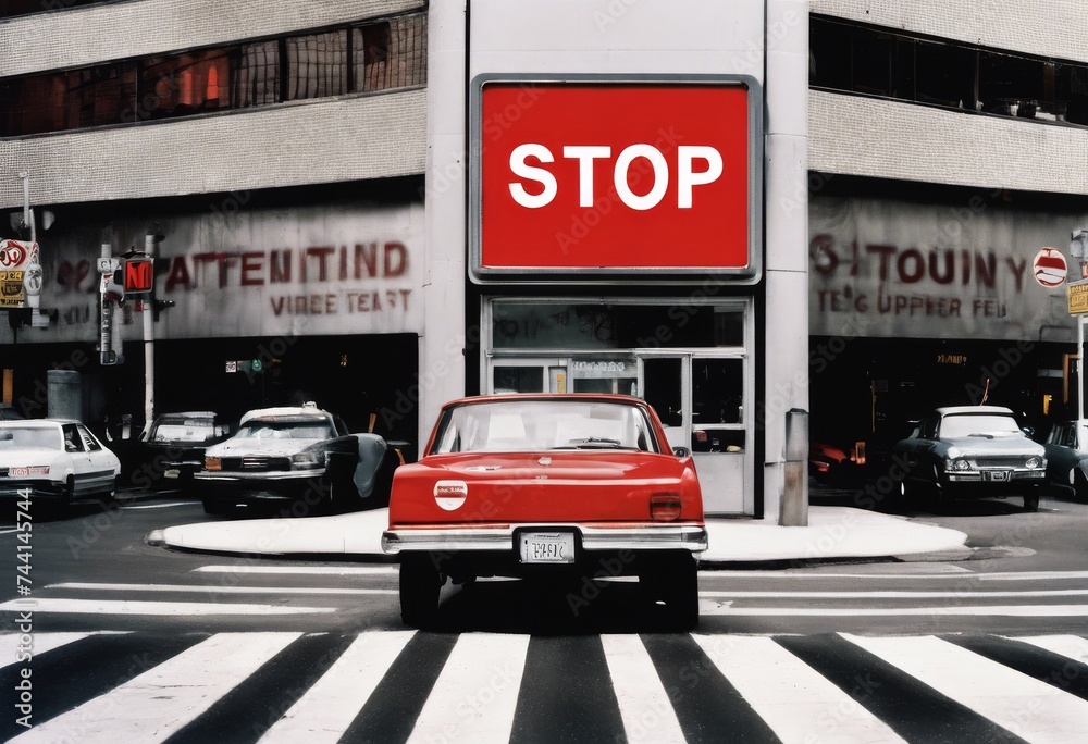 sign, traffic, roads, stop, intersection, vehicles, pedestrian ...