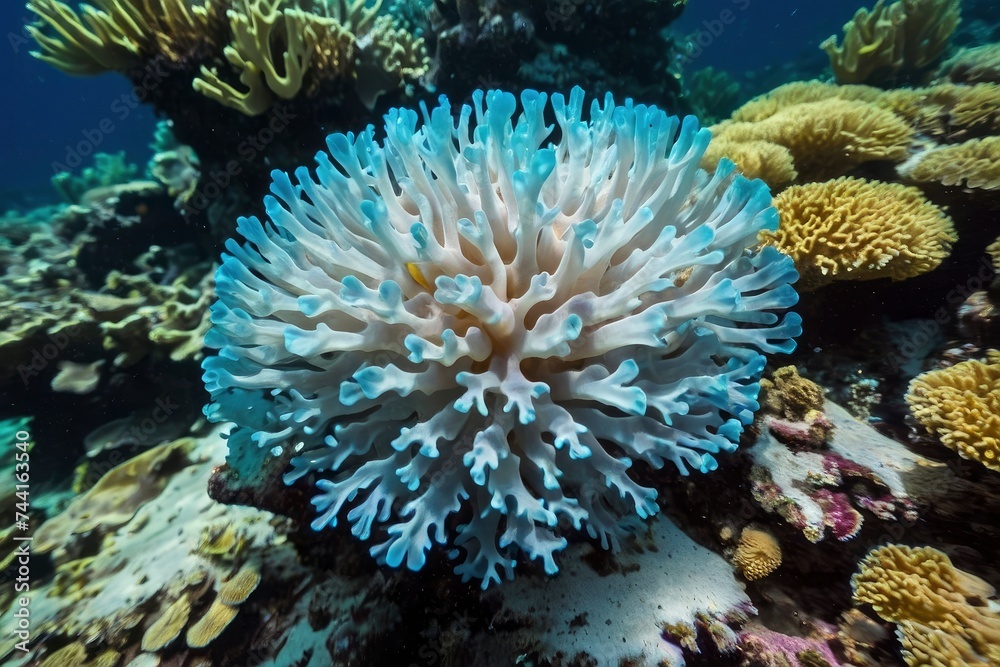 Coral bleaching linked to elevated sea temps: Loss of symbiotic ...