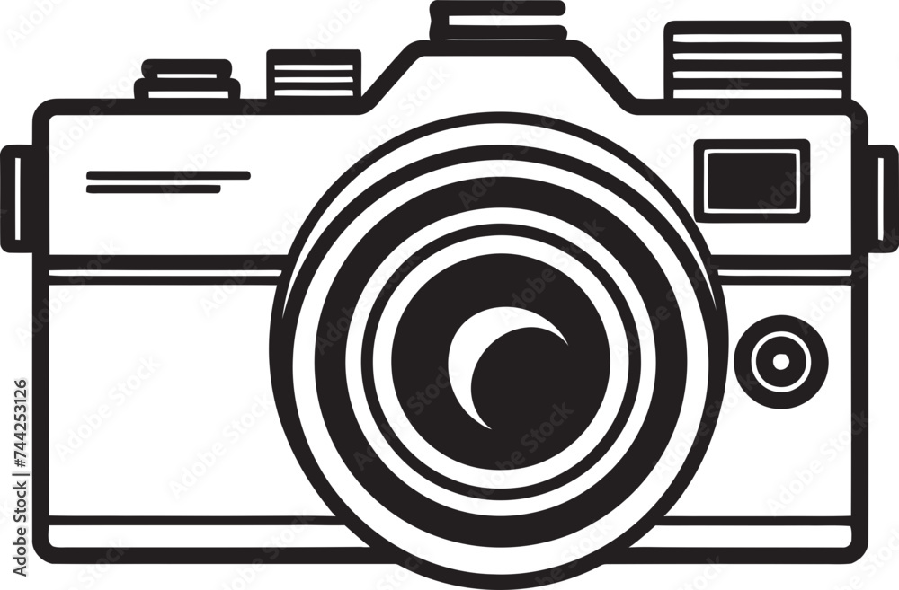 Where Lines Meet Vision Black Camera Line Art Logo The Art of Capturing ...