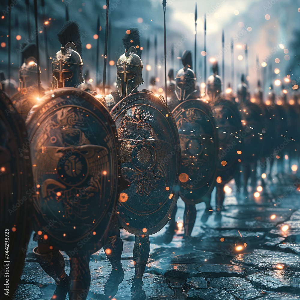 Warriors of the Trojan War using edge computing shields guided by Odins ...