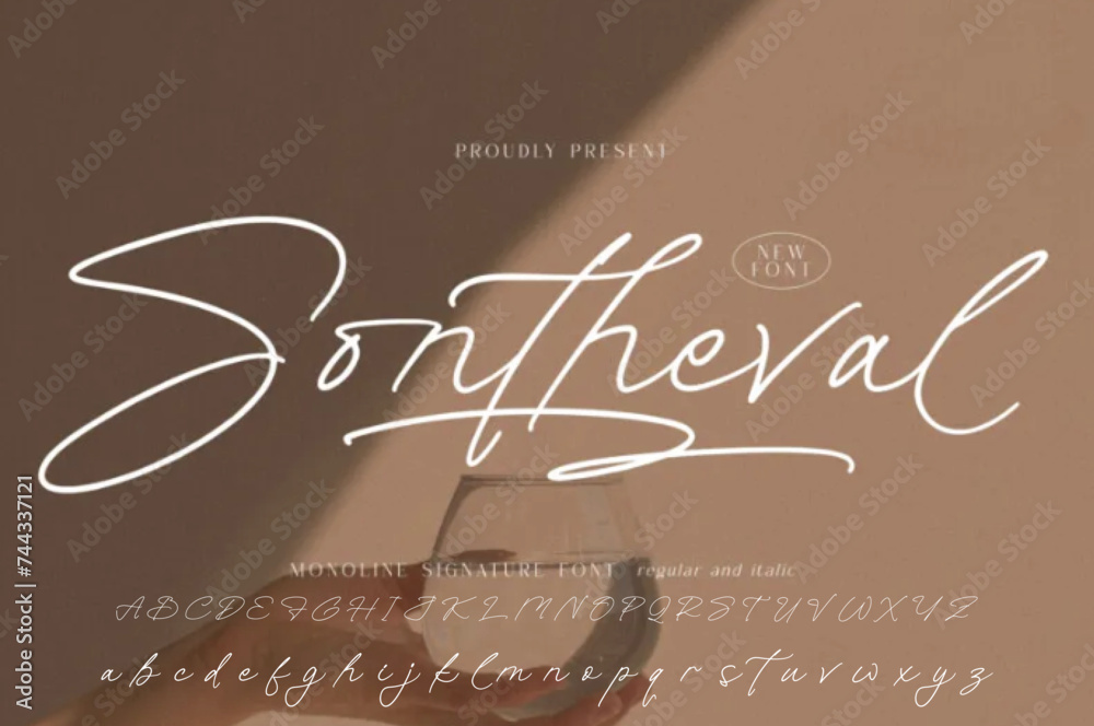 Best Alphabet Beautiful Signature Brush handwritten type font 3 Stock ...