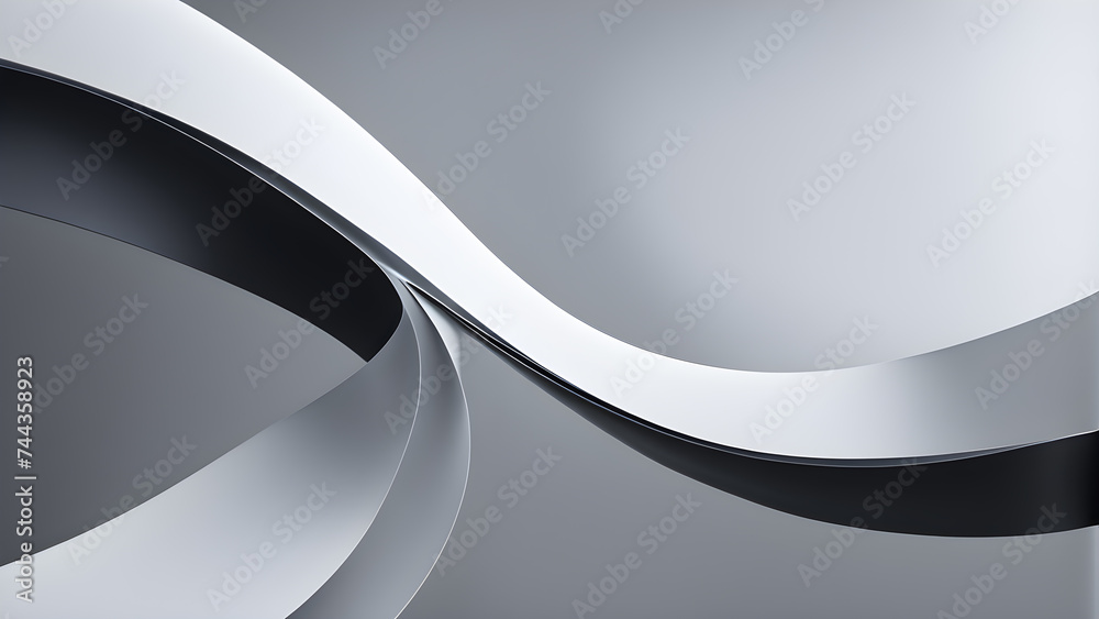 3d-abstract-twist-shape-central-focus-simple-monochromatic-background ...