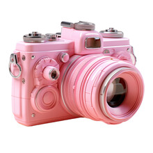 Pink Retro 35 MM Camera Free Stock Photo - Public Domain Pictures