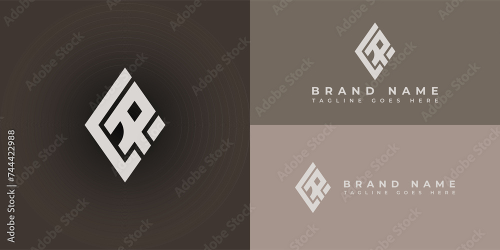 Image vectorielle Stock Abstract letter LR or RL logo. Luxury, simple ...