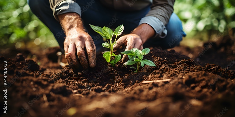 Photo Stock Analyzing and Evaluating Soil Samples for Farming. Concept ...