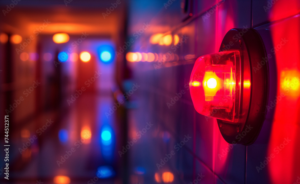 Alert in Red: The Fire Alarm Lamp Stock Illustration | Adobe Stock