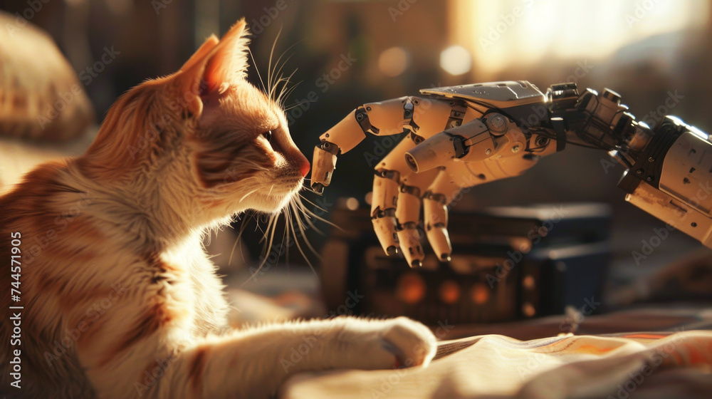 Intriguing Encounter Between Advanced Robotics and Curious Feline - A ...