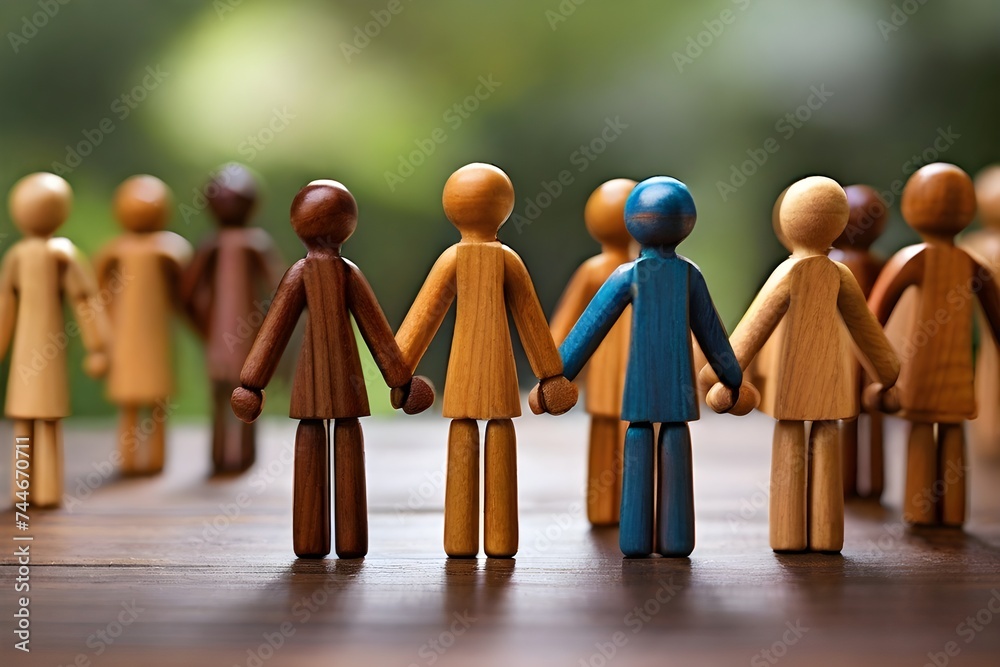 Multiracial group from different countries holing hands together ...