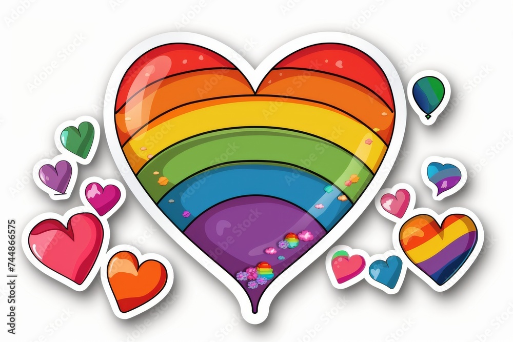 LGBTQ Pride progressive. Rainbow lgbtq+ colorful collaborative decision ...