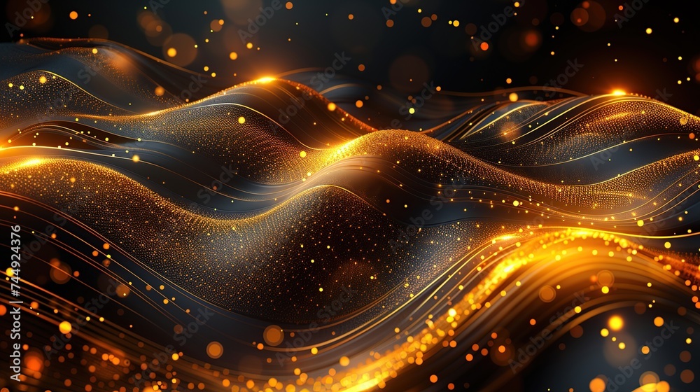 Illustration Stock Premium background design with digital line pattern ...