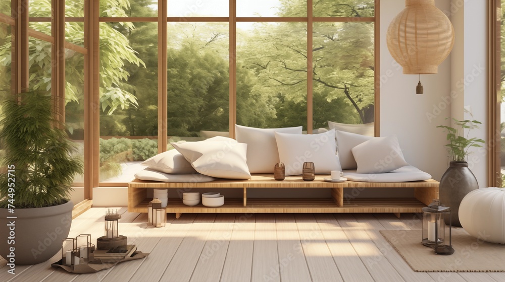 Zen-Inspired Sun Space Create a minimalist sunroom with Zen-inspired ...