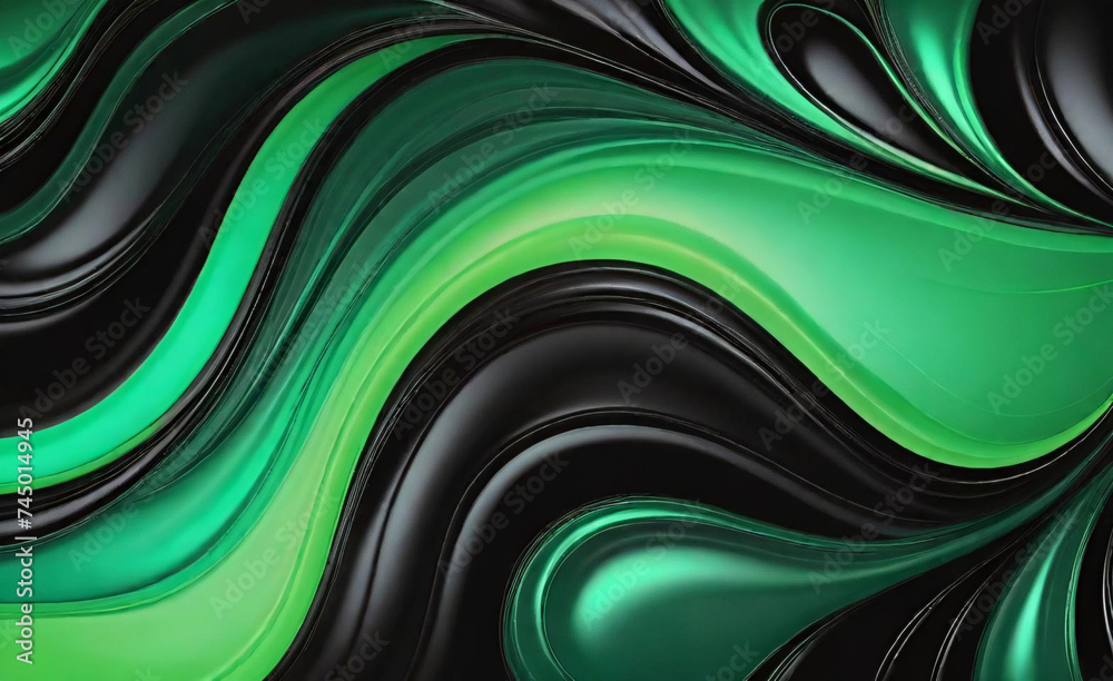 El fondo negro y verde oscuro es claro con el degradado es la ...