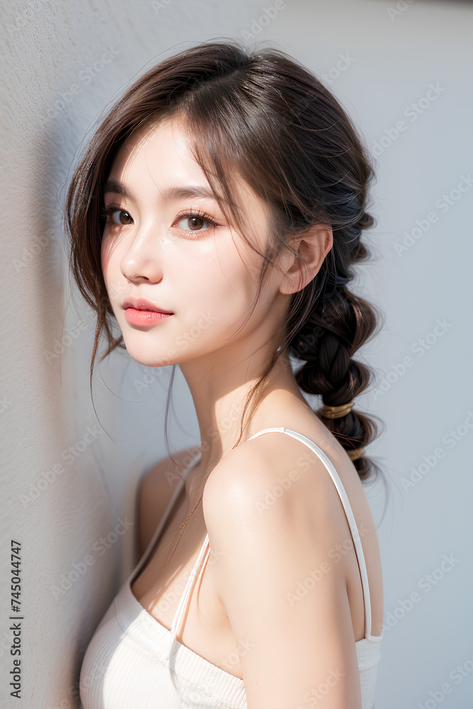 Gorgeous Young Female Model - Fashion or Cosmetics Model - Beauty with ...