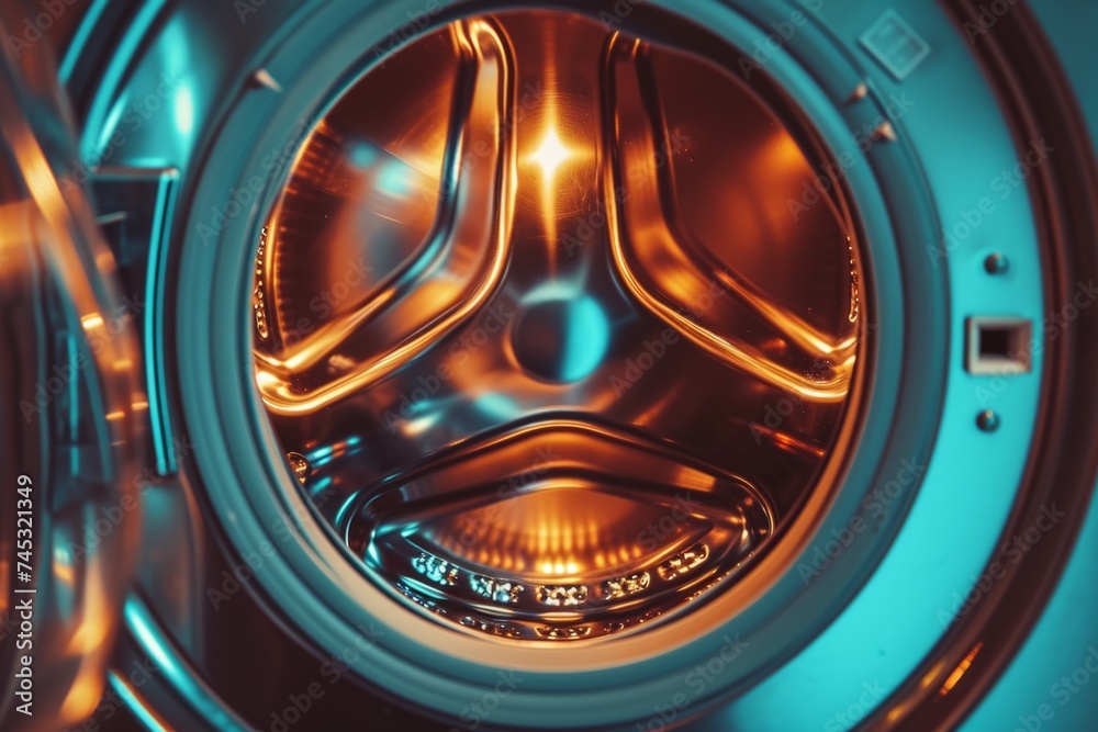 Washing machine detailed view laundry hygiene equipment fresh clean ...