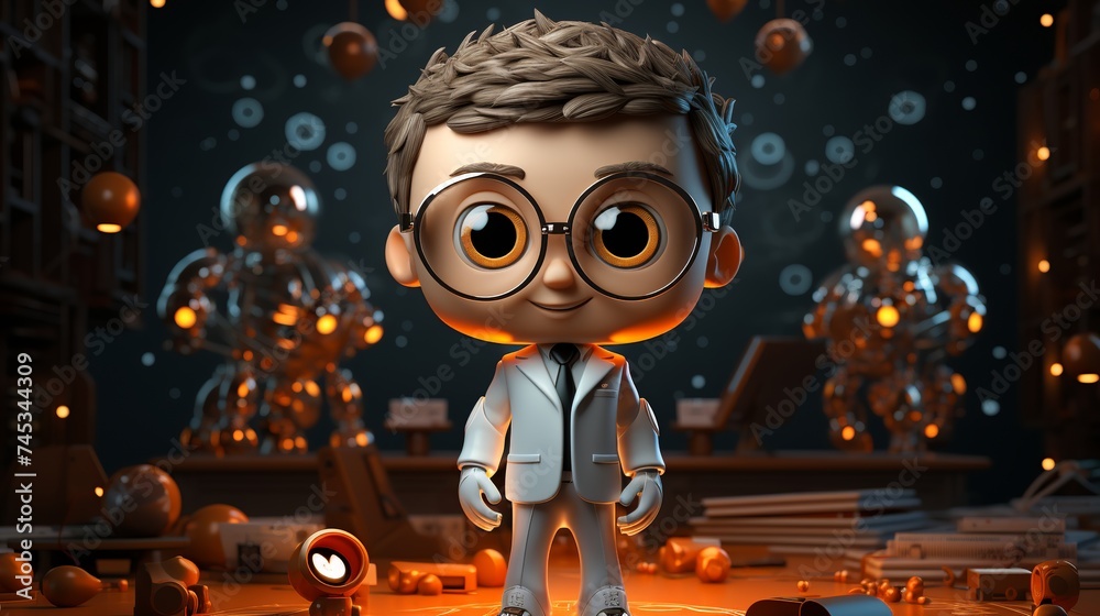 Deep Learning, Bioinformatics Specialist, 3D ICONS, clay, cartoon, Cute ...