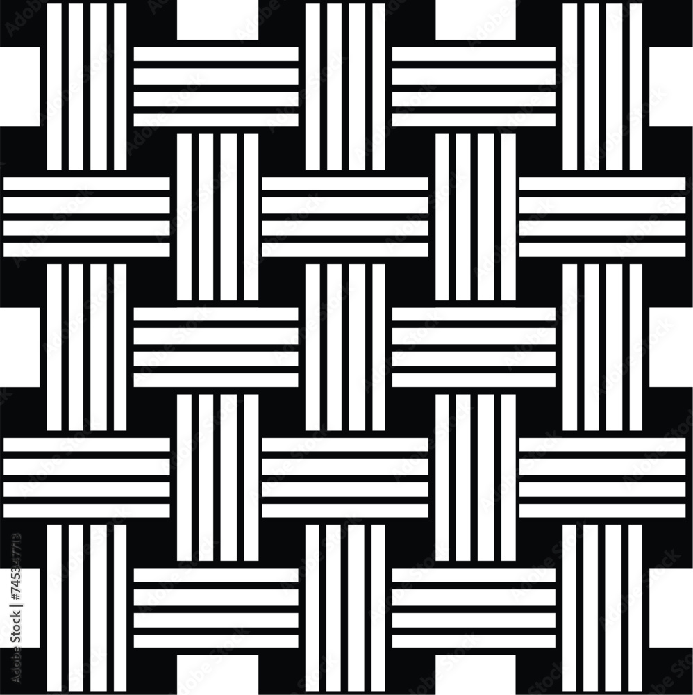 Sennit twist seamless pattern - mat striped punctuate rectangle pattern ...