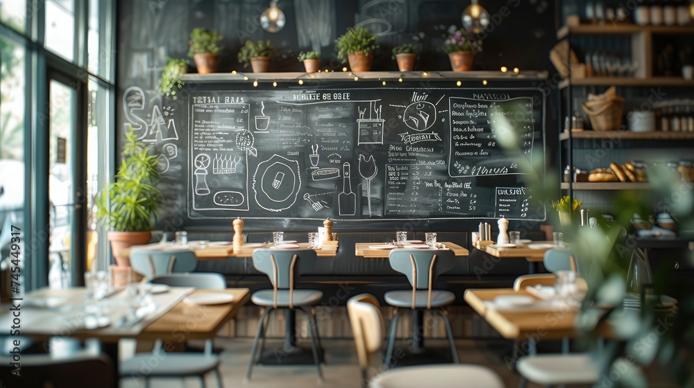 Chalkboard menu-themed images highlight the role of chalkboard signage ...