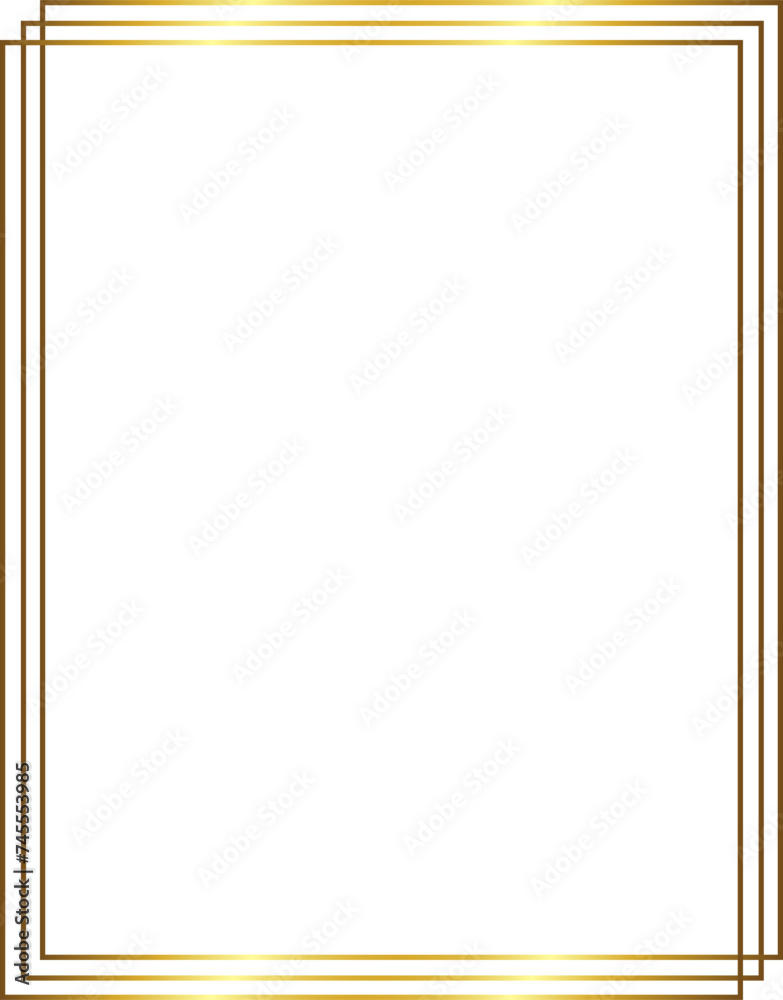 Vertical Frame Gold picture frame luxury golden frame gold border ...