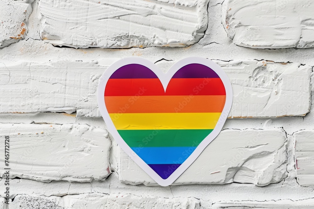 LGBTQ Sticker gilbert baker sticker design. Rainbow lgbtq pride sticker ...