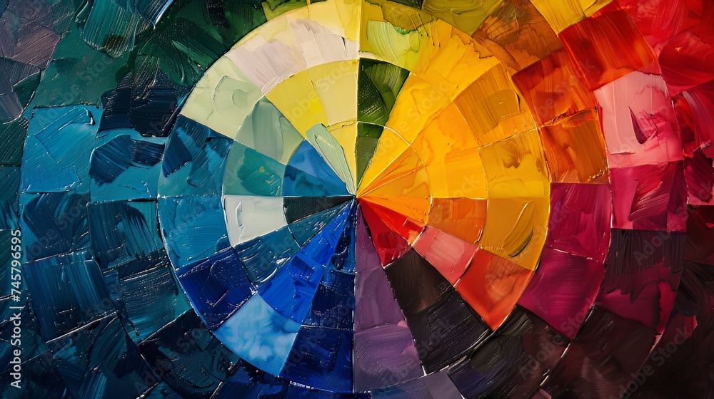 Стоковое фото «Color Harmonies and Color Theory: Creating harmonious ...