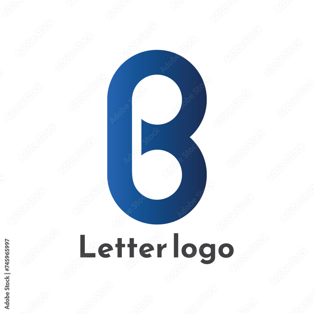 B letter in doodle scribble brush hand drawn style isolated on white ...