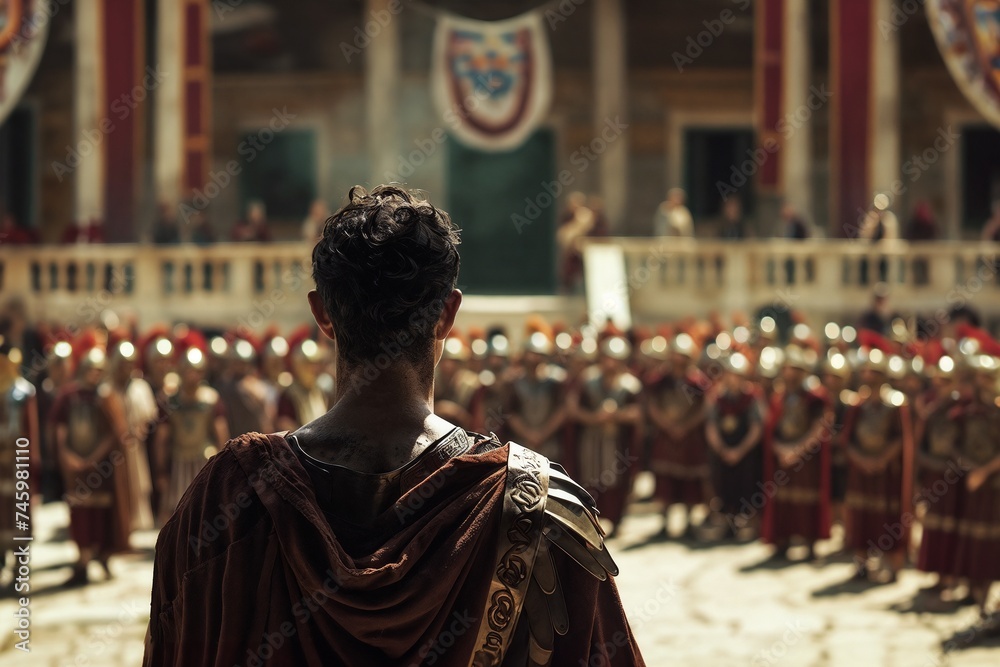 Roman Senator in Ancient Rome Stock Photo | Adobe Stock