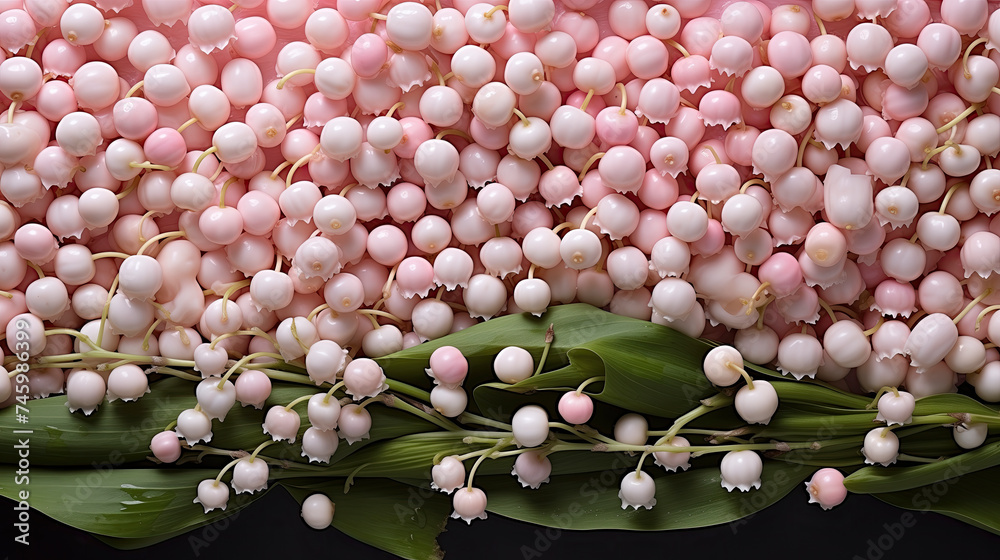 pink lily of the valley flowerThe May lily of the valley or common lily ...